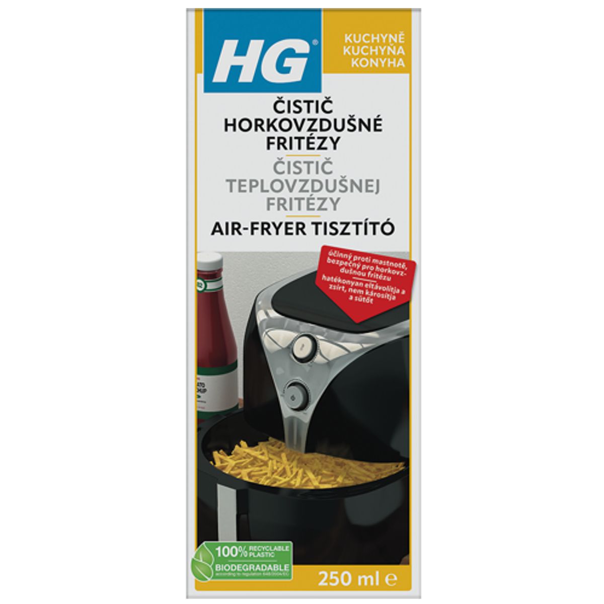 HG Čistič teplovzdušnej fritézy 250ml | Majstrik.sk